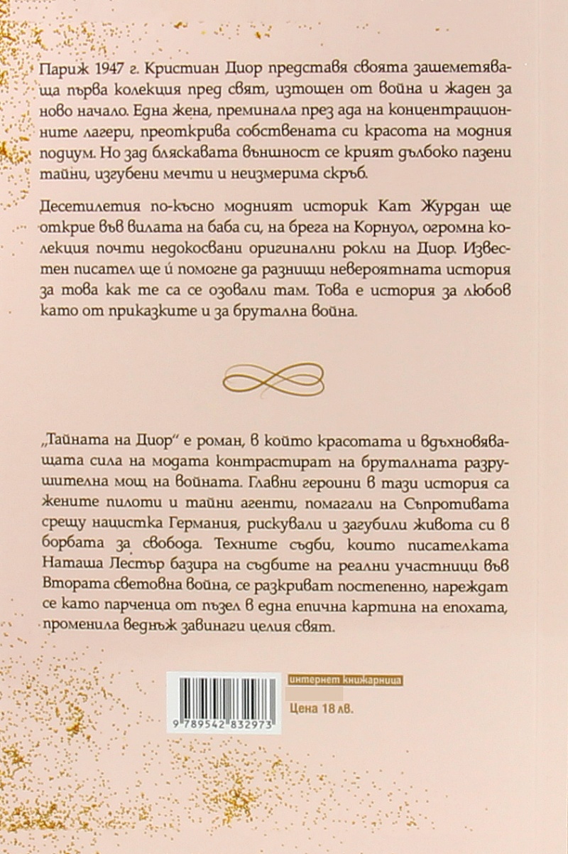 《Тайната на Диор》| Наташа Лестър | Книги от онлайн книжарница Хеликон ...